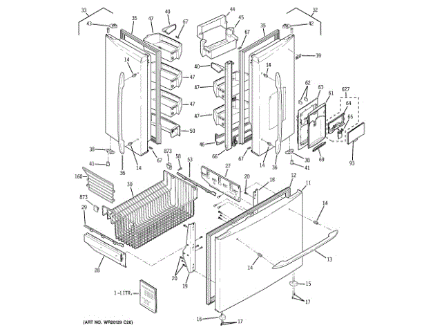 WR55X10977 Interface Dispenser Assembly | Genuine Ge OEM In Stock