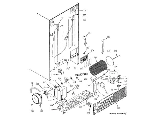 WR87X10111 Compressor Vcc3 Repl. | Genuine Ge OEM In Stock