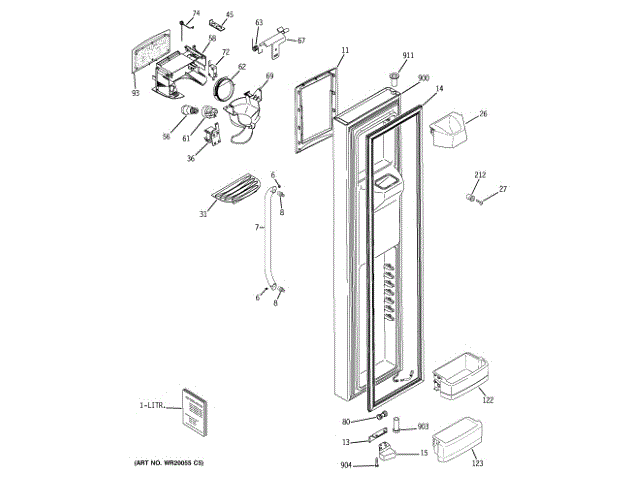 WR55X10800 Interface Dispenser Assembly | Genuine Ge OEM In Stock