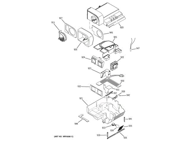 WR60X10063 Air Damper Assembly (Fresh Food Section) | Genuine Ge OEM In ...