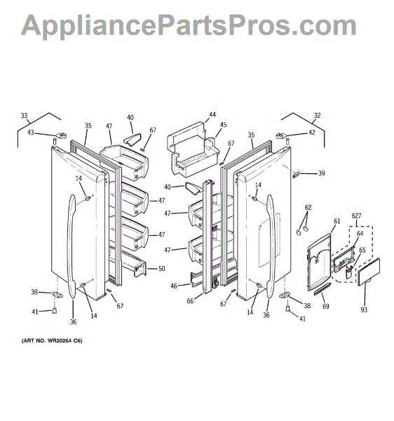 WR55X11052 Interface Dispenser Assembly | Genuine Ge OEM In Stock