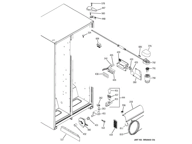 GE WR02X45209 Mwf Manifold (AP7225537) - AppliancePartsPros.com
