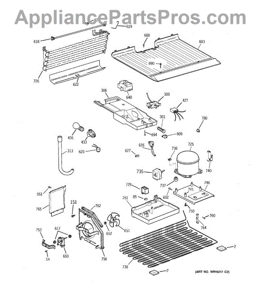 WR60X10348 Condenser Fan Motor | Genuine Ge OEM In Stock