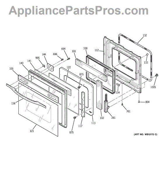 WB55T10086 Window Pack Asm | Genuine Ge OEM In Stock