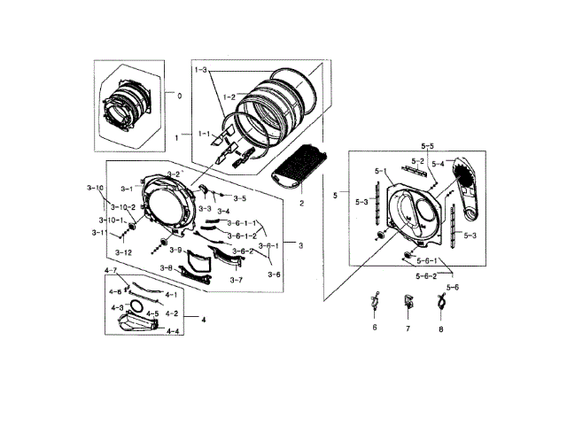 DC97-07618A Dryer Drum Seal Gasket Pad Assembly | Genuine Samsung OEM ...