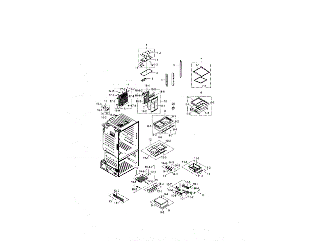 DA97-12609C Refrigerator Fresh Food Evaporator Cover Assembly | Genuine ...