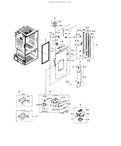 DA97-12628H Refrigerator Dispenser Lever Assembly | Genuine Samsung OEM ...
