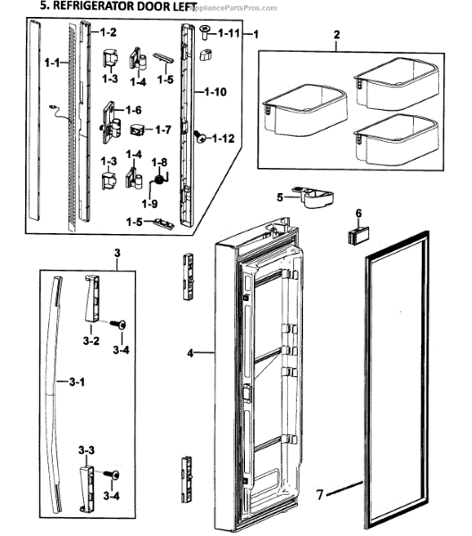 Samsung DA97-07276E Refrigerator Flipper Assembly (AP5620951 ...
