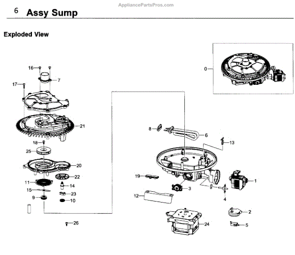 DD81-01640A Circulation Pump For Dishwasher | Genuine Samsung OEM In Stock