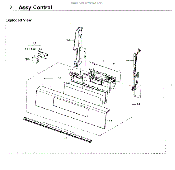DE07-00131B Range Control Panel Led Display | Genuine Samsung OEM In Stock