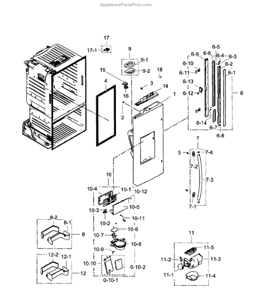 DA97-11867A Refrigerator Dispenser Lever Assembly | Genuine Samsung OEM ...