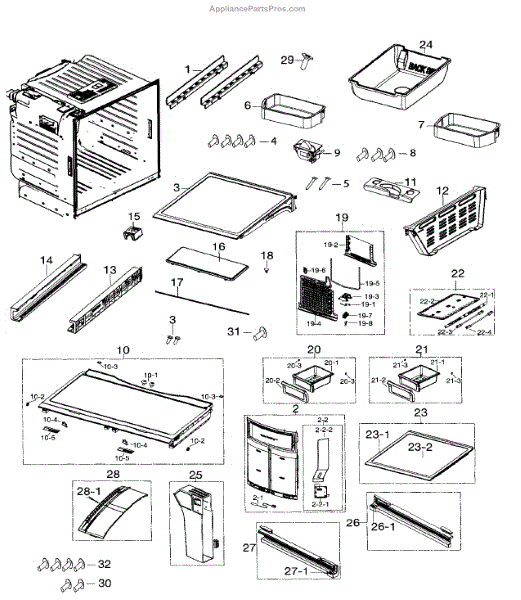 DA97-15330A Refrigerator Damper Cover Assembly | Genuine Samsung OEM In ...