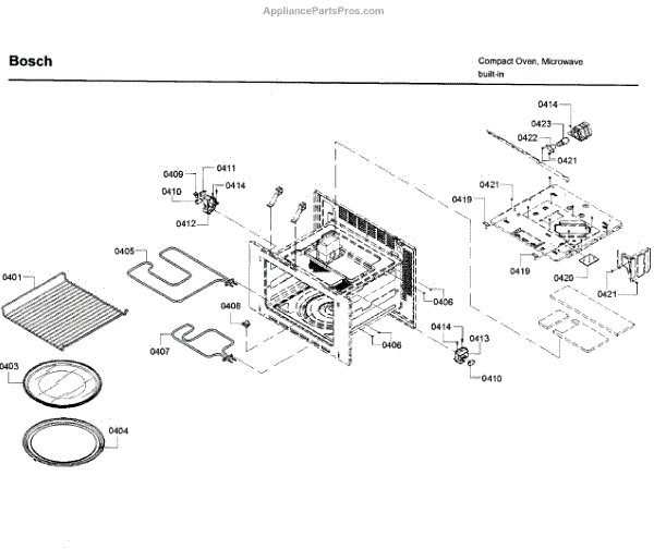 00795449 Microwave Turntable Tray | Genuine Bosch OEM In Stock