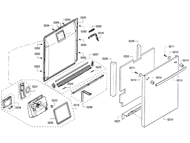 00744884 Lower Door Seal | Genuine Bosch OEM In Stock