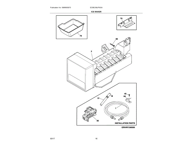 241798233 Icemaker | Genuine Frigidaire OEM In Stock