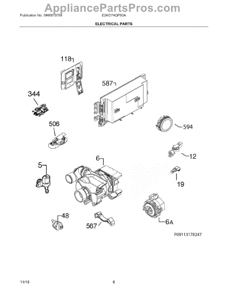 111315040 Door Lock | Genuine Frigidaire OEM In Stock