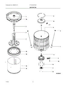 FFTW1001PW0 Frigidaire Washer Parts & Free Repair Help - AppliancePartsPros