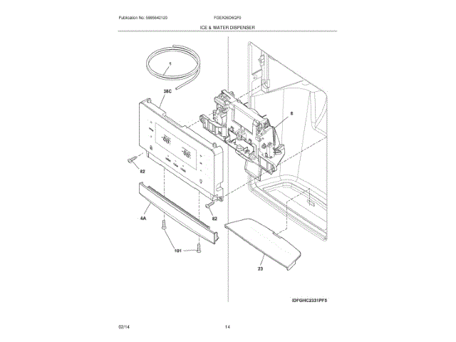 242270107 Dispenser Module | Genuine Frigidaire OEM In Stock