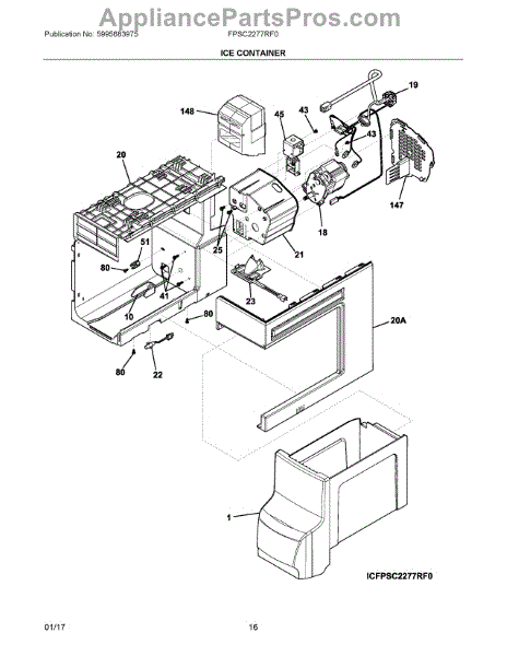 5304504455 Fill Cup (Water Fill Cup) | Genuine Frigidaire OEM In Stock