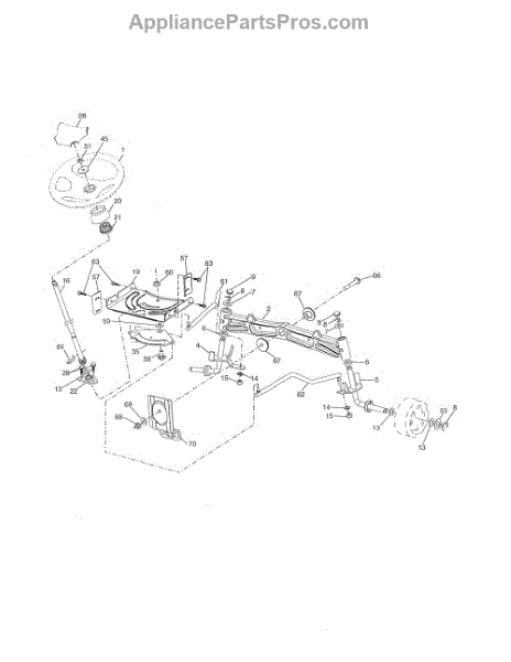 587738904 Steering Shaft | Genuine Husqvarna OEM In Stock