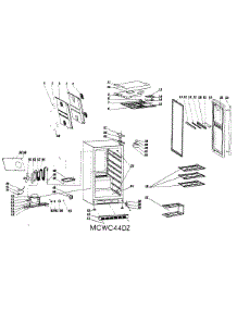 MCWC44DSZ Magic Chef Wine & Beverage Cooler Parts & Free Repair Help ...