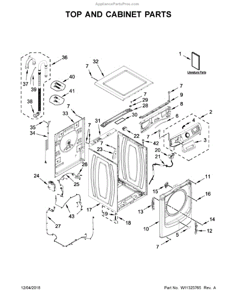 Whirlpool W11565030 Latch (AP7175877) - AppliancePartsPros.com