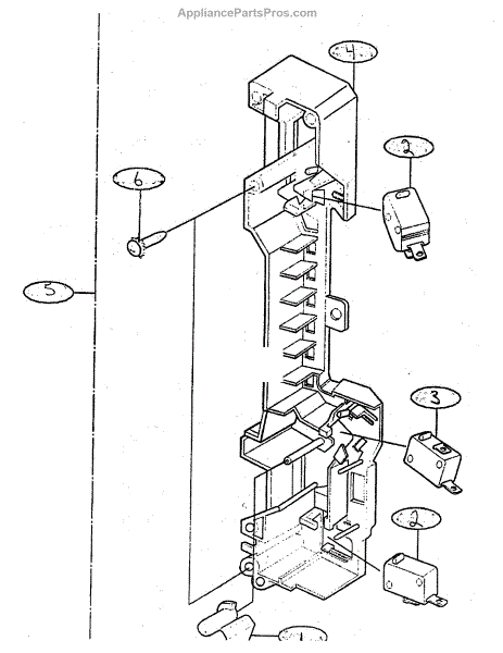 3B73362F Microwave Door Switch | Genuine Lg OEM In Stock