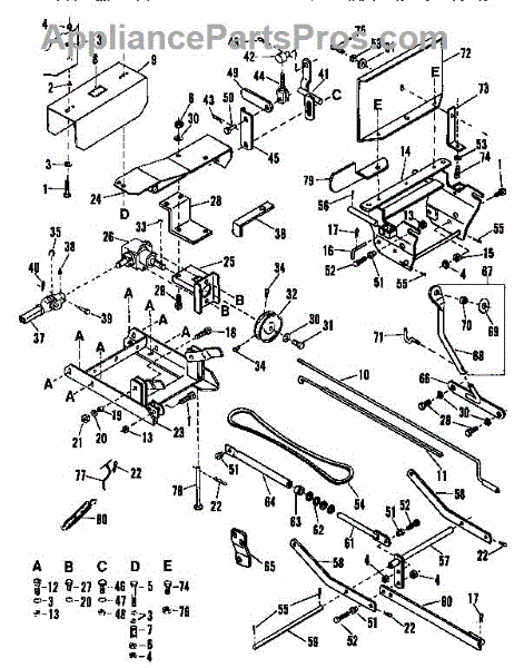 19968 Assembly V Pulley And Bearing | Genuine Ardisam-Earthquake OEM In ...