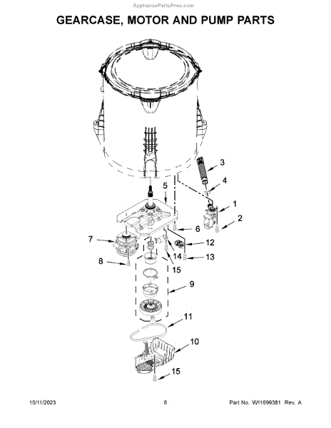 W11409708 Cover Pulley | Genuine Whirlpool OEM In Stock
