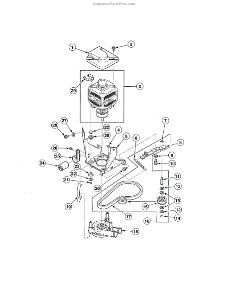 38225P Idler Pulley Wheel (Drive Belt) | Genuine Speedqueen OEM In Stock