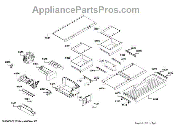 11036056 Icemaker | Genuine Bosch OEM In Stock