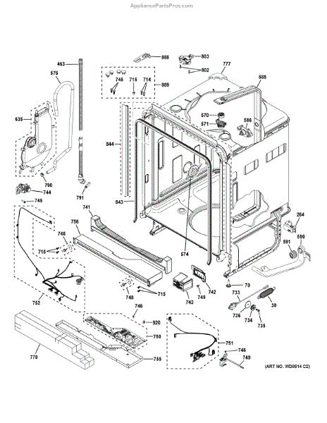 WD15X27703 Water Valve Asm | Genuine Ge OEM In Stock