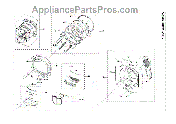 DC97-16782E Dryer Drum Roller Assembly | Genuine Samsung OEM In Stock