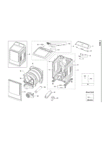 DVE52A5500V/A3-00 Samsung Dryer Parts & Free Repair Help ...