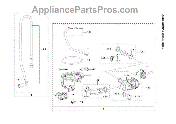 DD82-01380A Dishwasher Circulation Pump Assembly | Genuine Samsung OEM ...