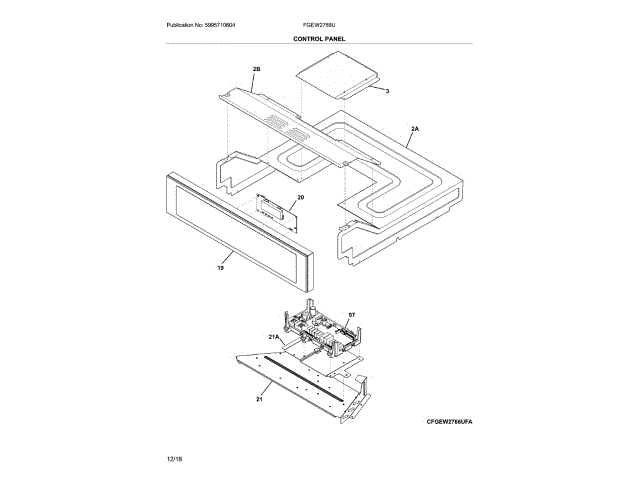 5304514975 Control Panel | Genuine Frigidaire OEM In Stock