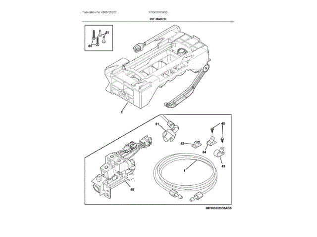 218976822 Water Tube (Dispenser/Ice Maker), 1 | Genuine Frigidaire OEM ...
