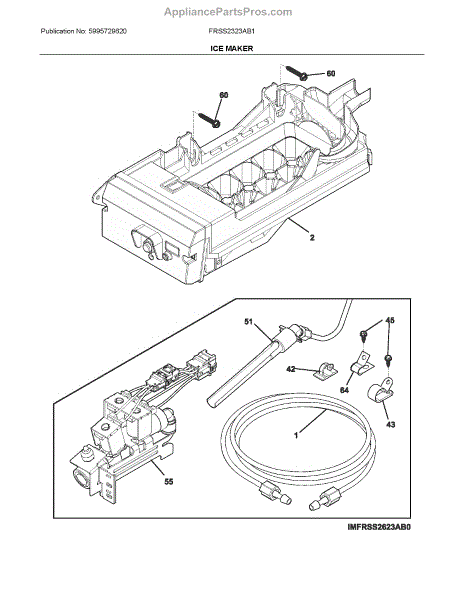 Frigidaire 241850624 Tube Assembly,water Fill Extn (AP7226923 ...