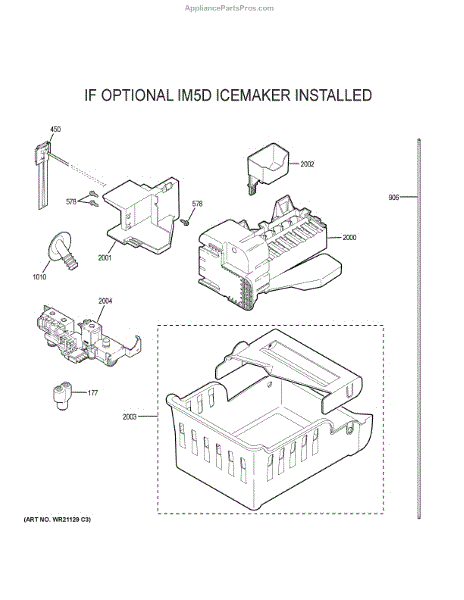 WR30X28682 Icemaker | Genuine Ge OEM In Stock