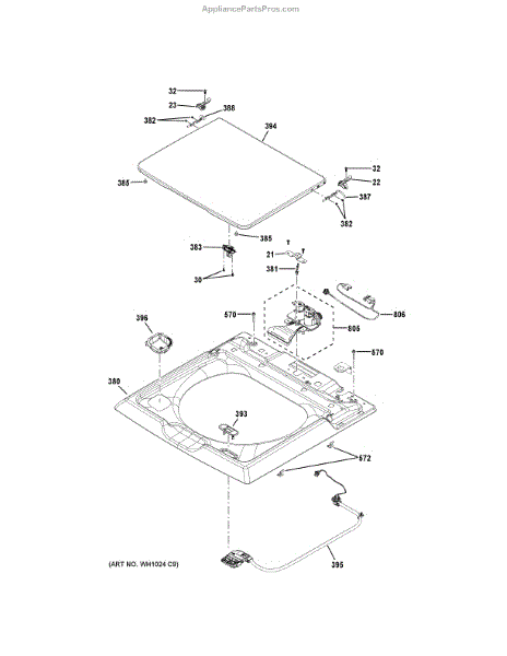 GE WH08X37937 Lid Lock Assembly (AP7225635) - AppliancePartsPros.com