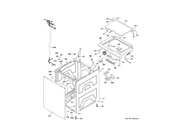 WH19X27244 Harness Lid Lock | Genuine Ge OEM In Stock