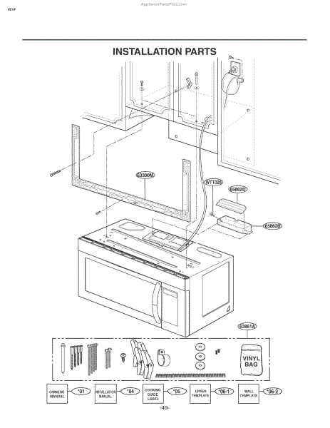 4922W5A057G Card,Template | Genuine Lg OEM In Stock