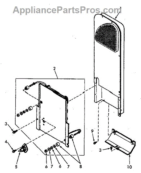 D510705P Heater Duct Assembly (Dryer) | Genuine Speedqueen OEM In Stock