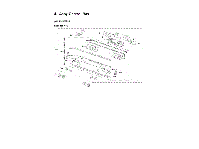 DG94-03573E Electric Range Control Panel Sub-Assembly | Genuine Samsung ...