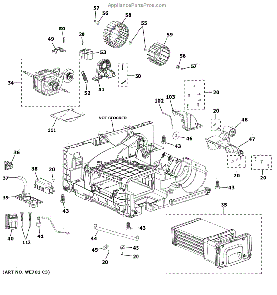 GE WE13X26377 Pump Bracket Plastic (AP6279434) - AppliancePartsPros.com
