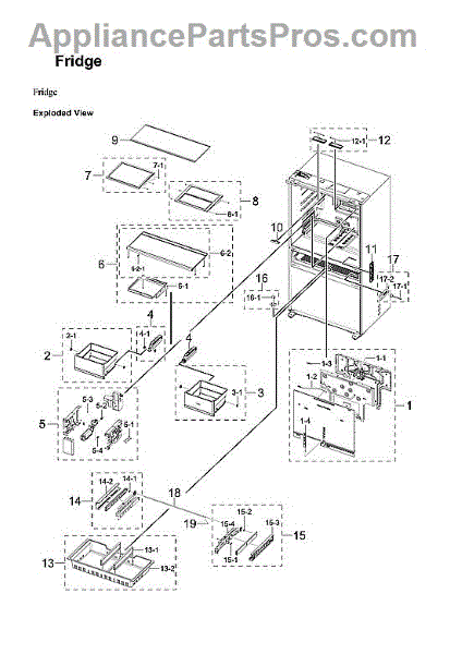 DA97-22973A Refrigerator Evaporator Cover Assembly | Genuine Samsung ...