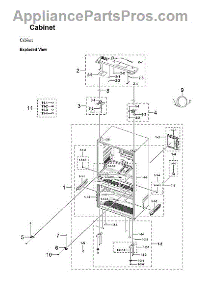 DA97-19977Y Refrigerator Top Table Assembly | Genuine Samsung OEM In Stock