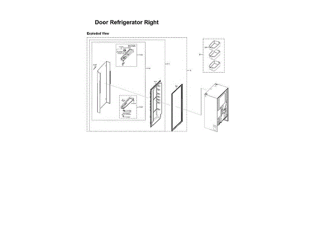 DA97-14314B Refrigerator Right Door Bin Guard Assembly | Genuine ...