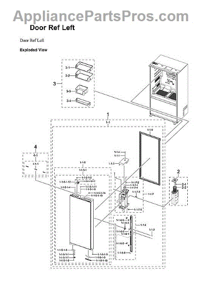 DA97-21261K Water Filter Assembly For Bottom-Mount Refrigerator ...