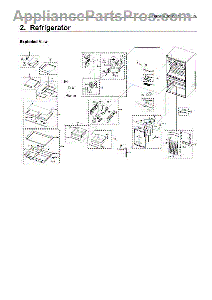 DA82-02870A Bottom-Mount Refrigerator Water Filter Assembly Case ...